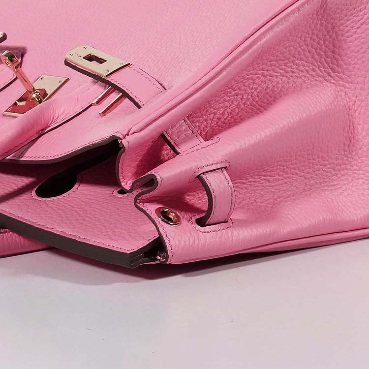Hermes 30cm Birkin Bag Togo Leather with Strap Light Pink Gold